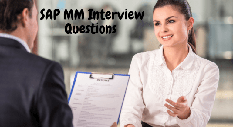 Simple Guidance For You In SAP MM Interview Questions. - Saptutorials.in